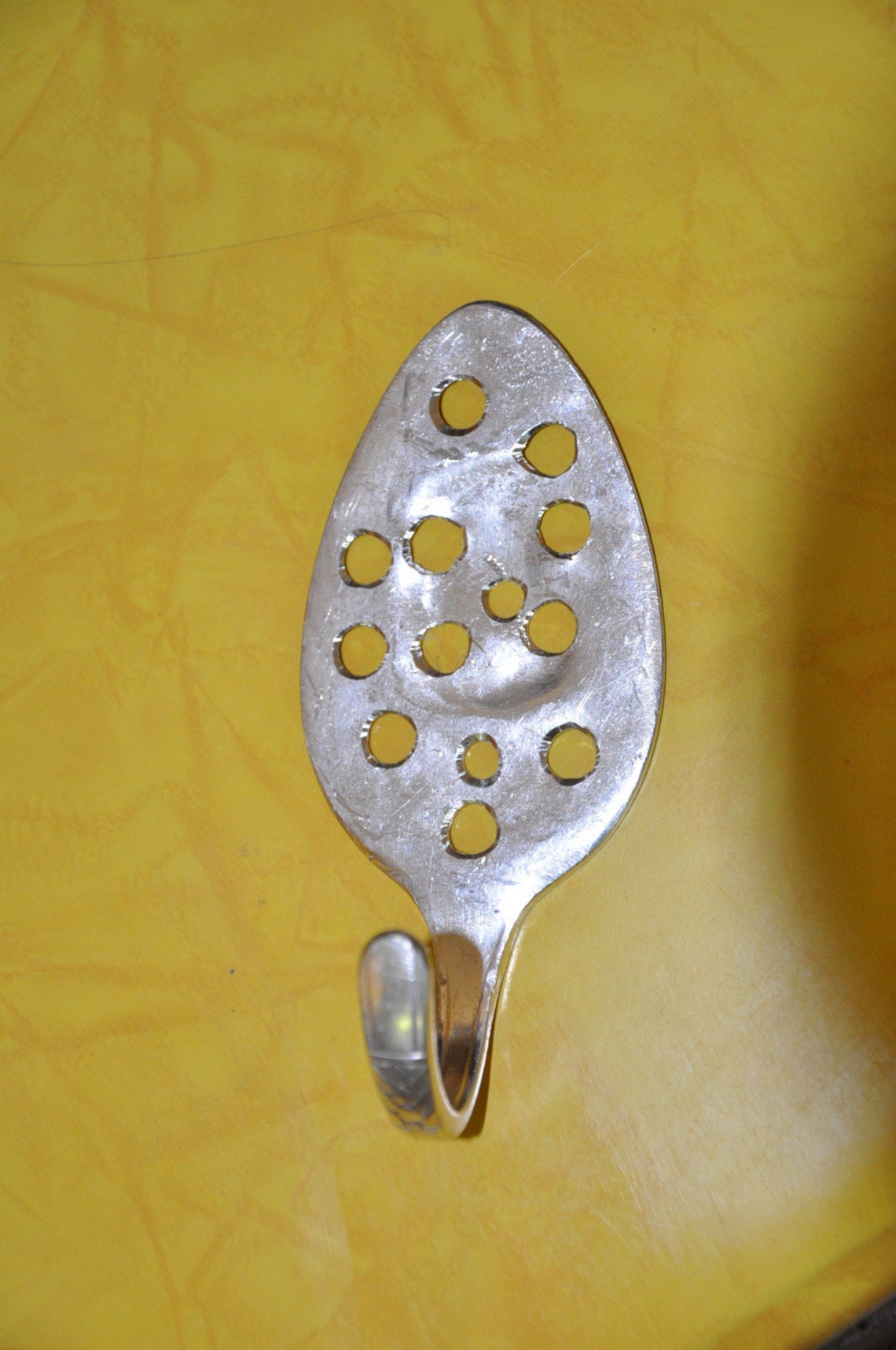 Spoon Hook With Holes All Over Vintage Reclaimed Silverware - Etsy