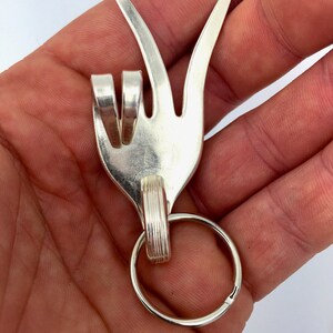 Fork Peace Sign Keychain - Etsy