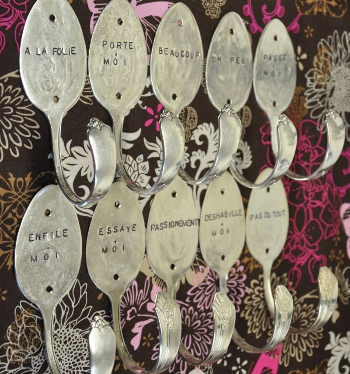 10 Spoon Hooks Personalized Tablespoon Hooks Vintage Reclaimed - Etsy