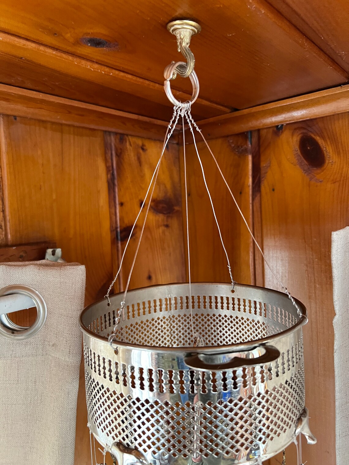 Sculpture Silverware Mobile Hanging Wind Chime Art Decor Vintage ...