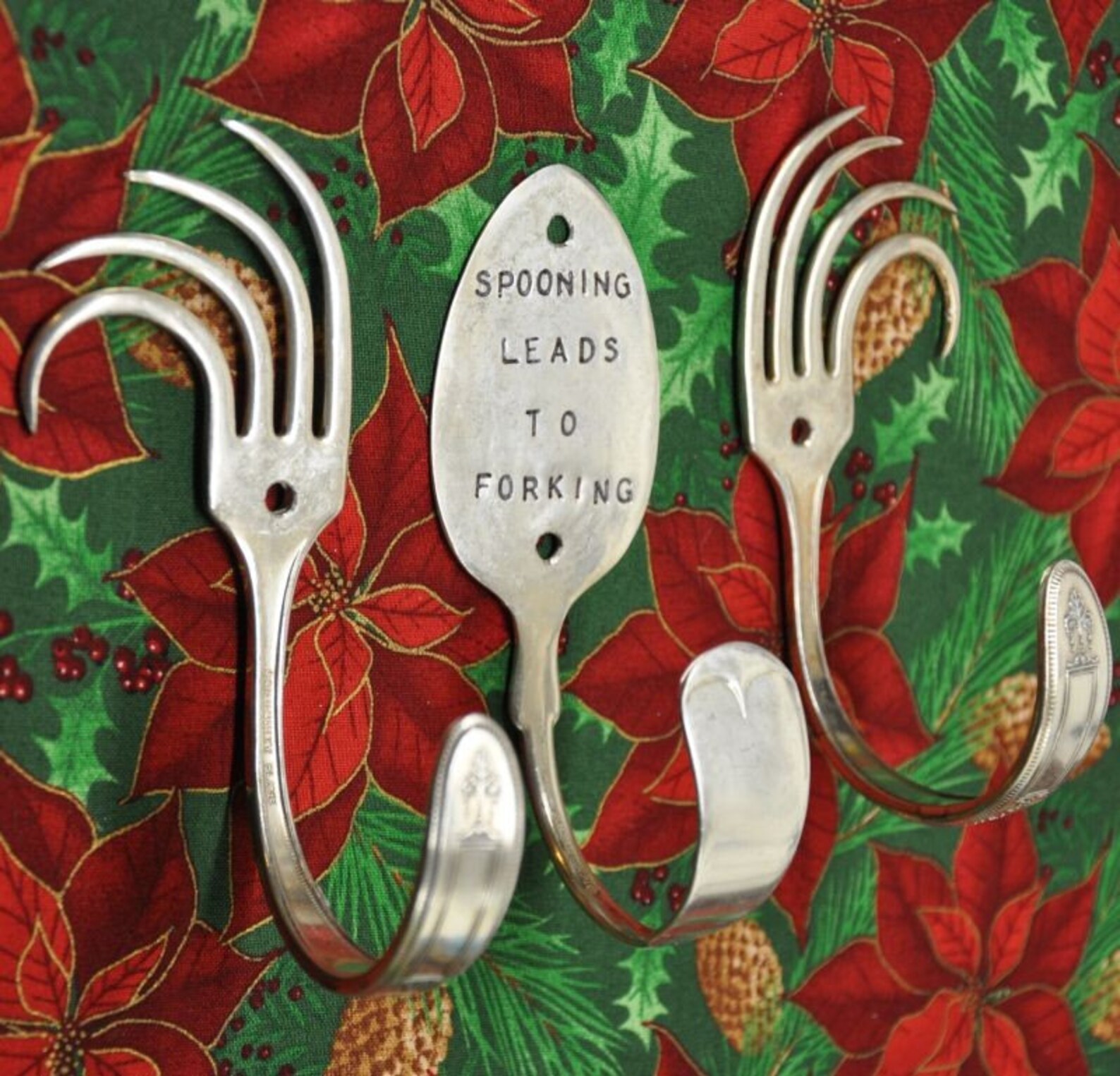 Silver Wave Forks and Spoon Combo Personalized - Etsy