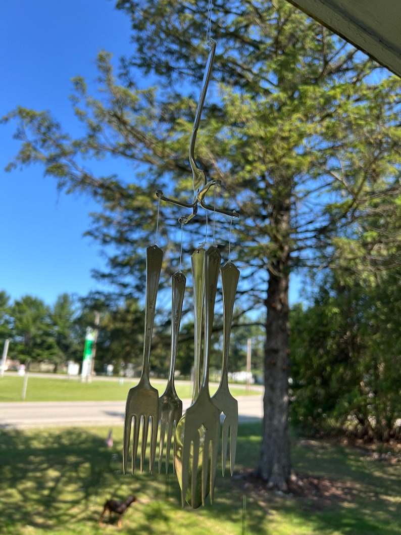 Beautiful Fork and Spoon Wind Chime Made With Antique Silverware - Etsy