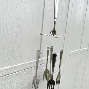Beautiful Fork Wind Chime Made With Antique Silverware Salad Forks - Etsy