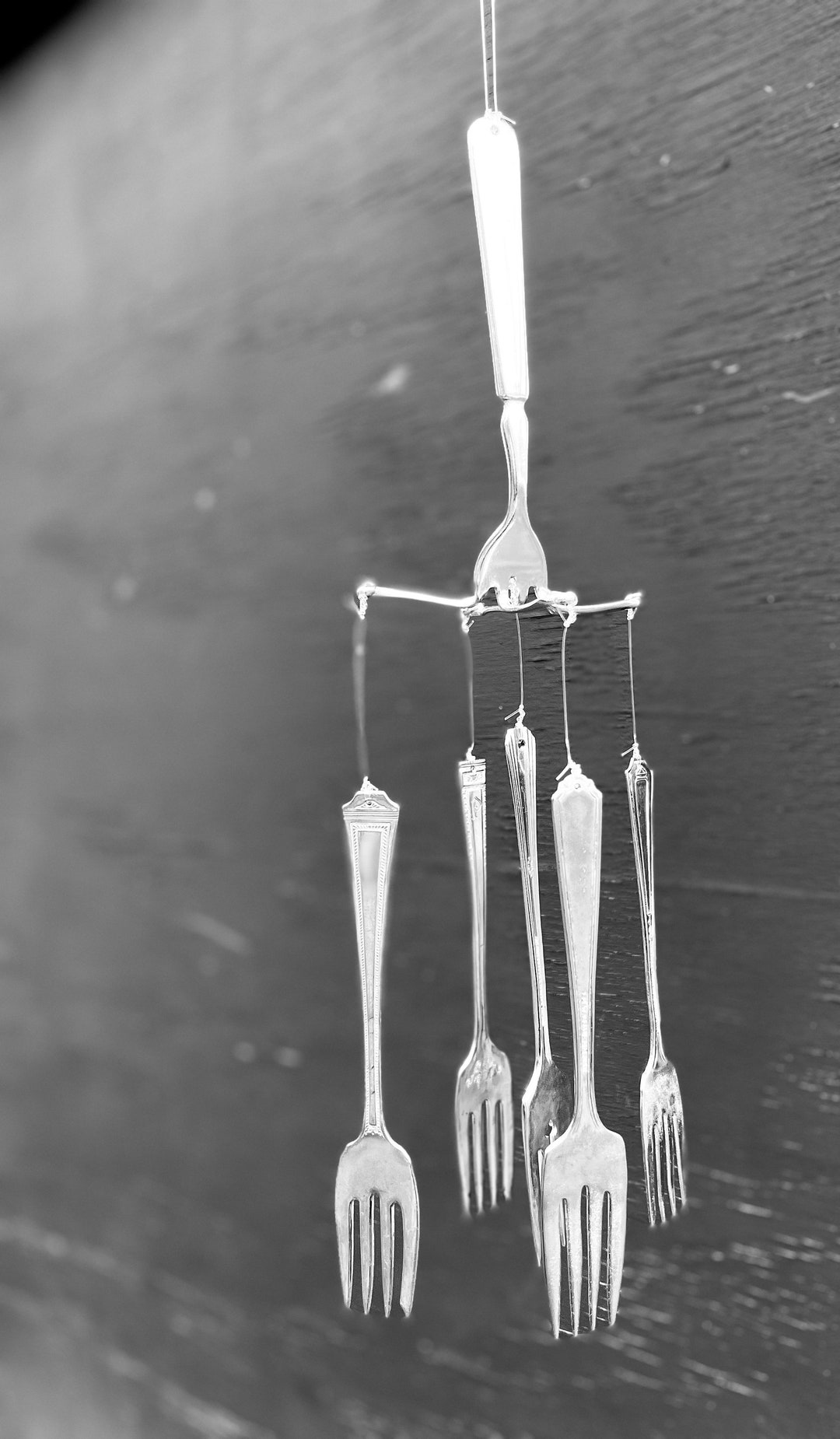 Recycled Silverware Fork Wind Chime – Unique Garden Art - Etsy