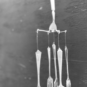 Beautiful Fork Wind Chime Made With Antique Silverware Salad Forks - Etsy