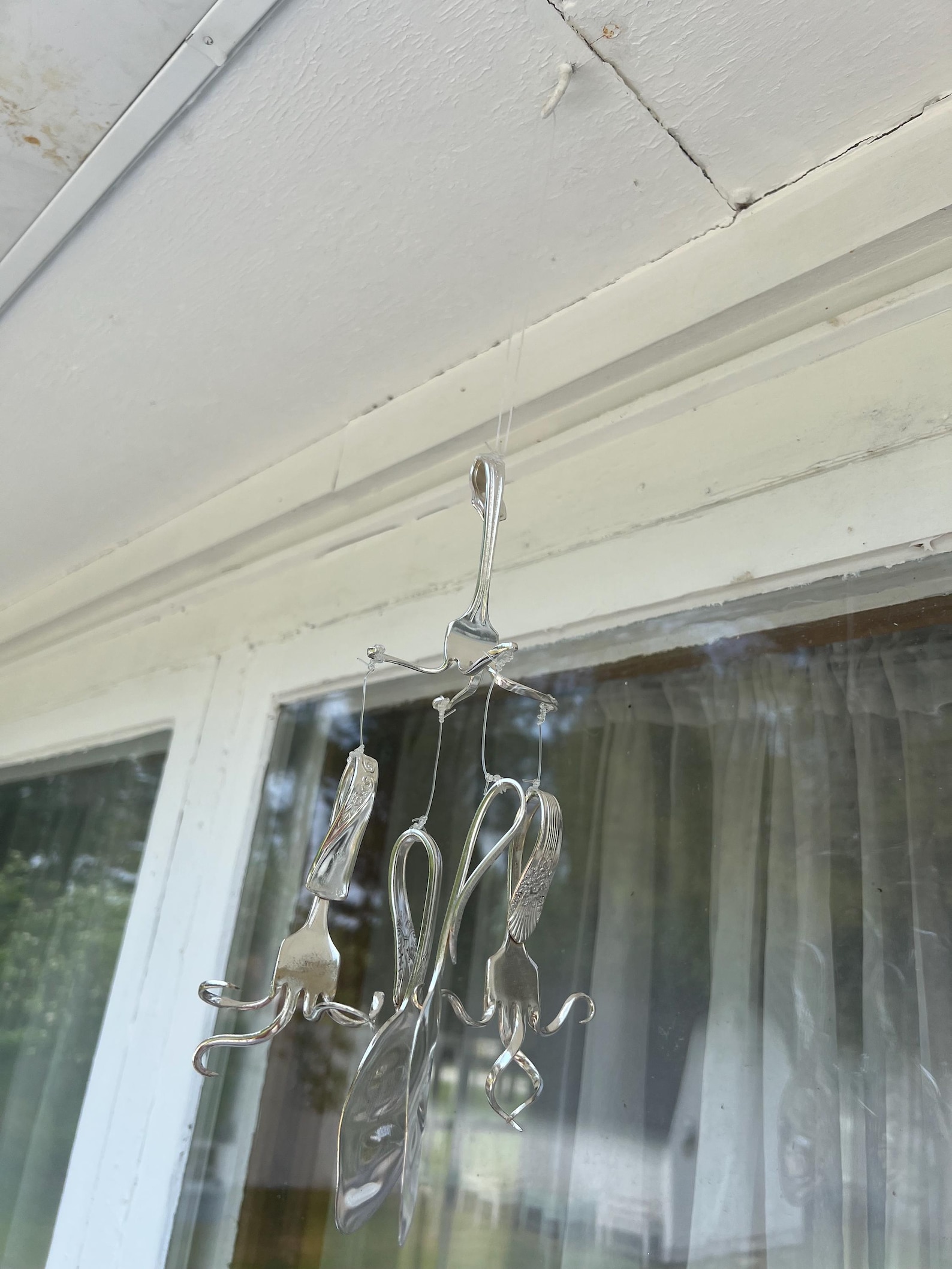 Beautiful Spoon and Fork Wind Chime Made With Antique Silverware Fun ...