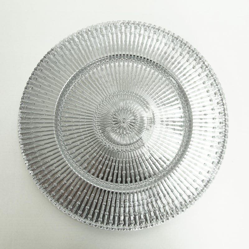 Glass Charger Plates Silver - Etsy UK