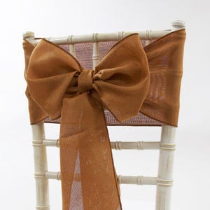 Linen Chair Bow Sashes in Various Colours Chair Decor for Weddings ...