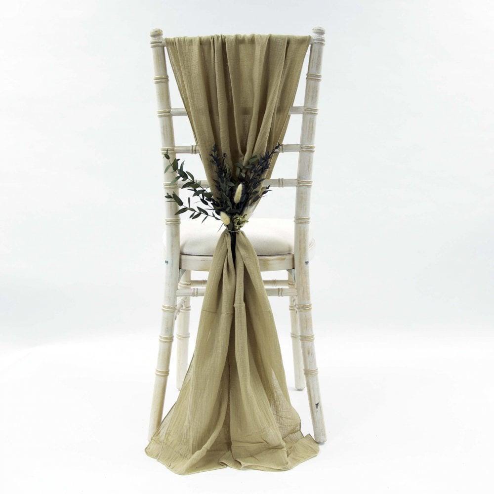 Cheesecloth Vertical Chair Drapes Various Colours Chair Decor Boho ...
