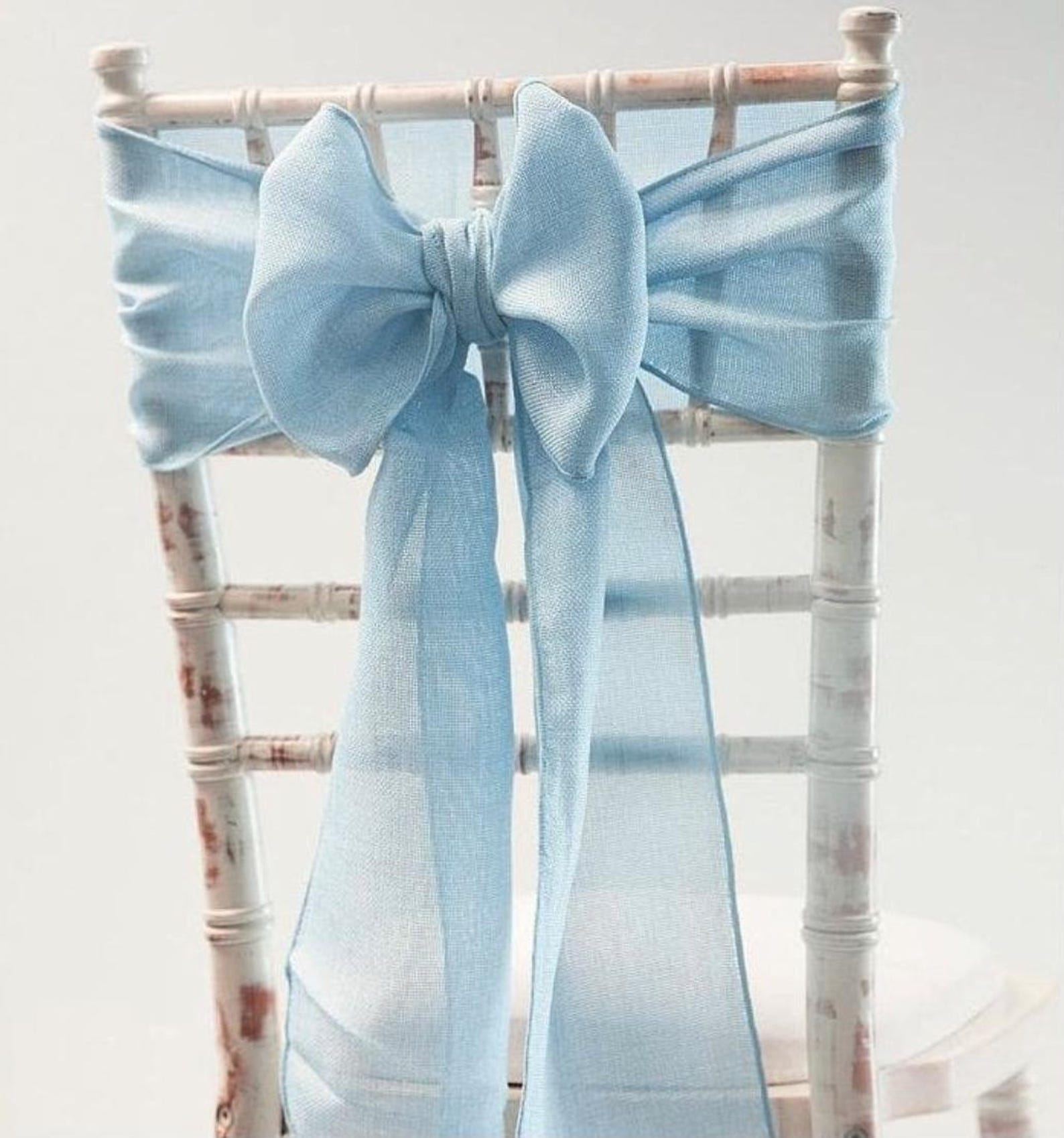 Linen Chair Bow Sashes in Various Colours Chair Decor for Weddings ...