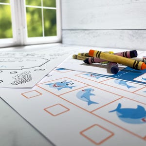 Shark Activity Book Printable Fun Educational Activity Book for Boys ...