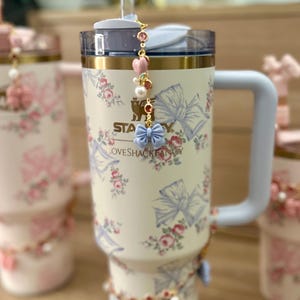 Charm Sets for LSF Stanley | Gold Chain and Gemstone, Bows, and Flowers ...