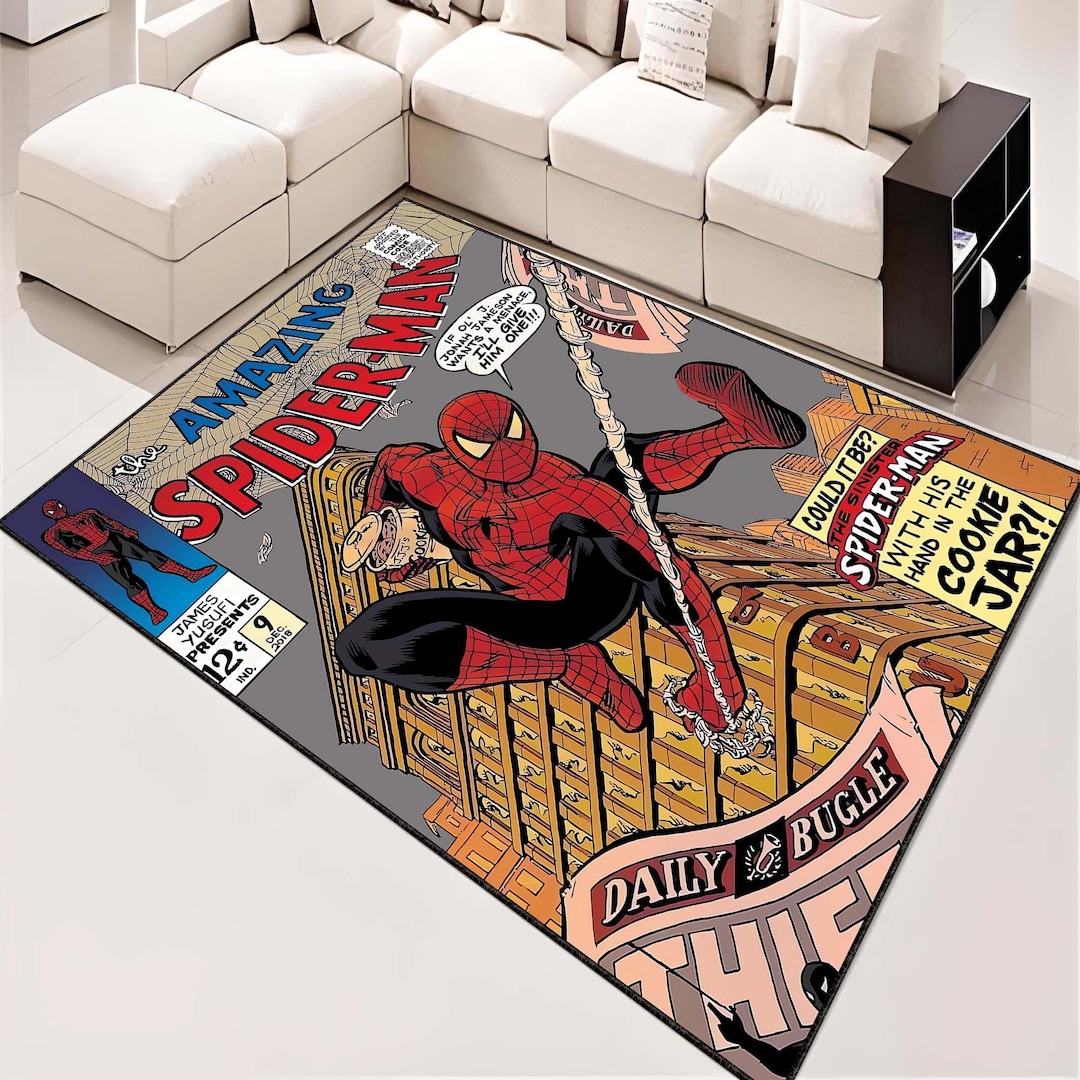 Amazing Spider Man Rug, Spiderman Rug, Avenger Rug, Super Hero Rug ...