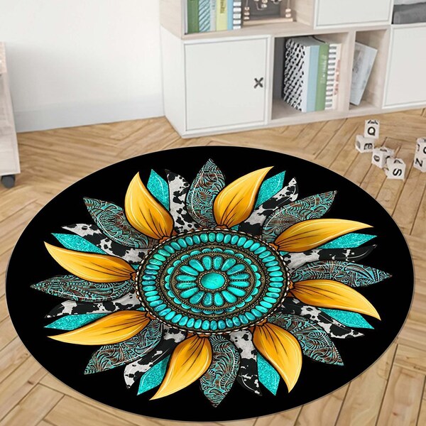 Mandala Floor Carpet - Etsy