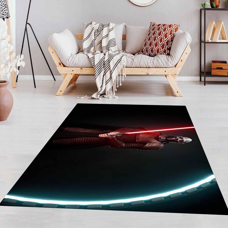 Star Wars Themed Digital Rug, Custom Galaxy Area Rug, Sci-fi Space ...