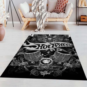 Rug Carpet Mat, Hot Wheels Car Design Rug for Living Room or Bedroom ...