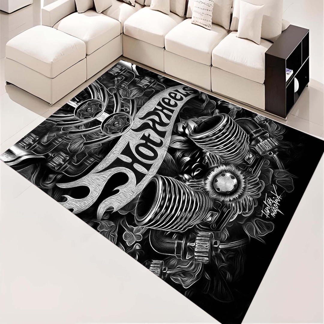 Rug Carpet Mat, Hot Wheels Car Design Rug for Living Room or Bedroom ...