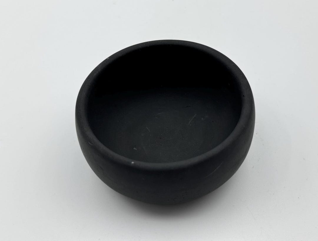 Black Sand Tea Cup - Handcrafted Natural Black Sand Clay | Minimalist ...