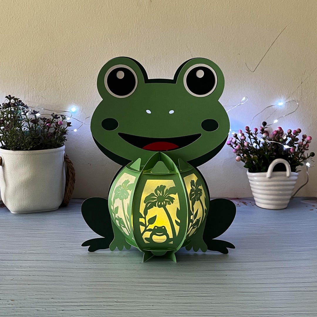 DIY Frog Lantern SVG – Paper Lamp for Cricut, Silhouette (PDF) - Etsy