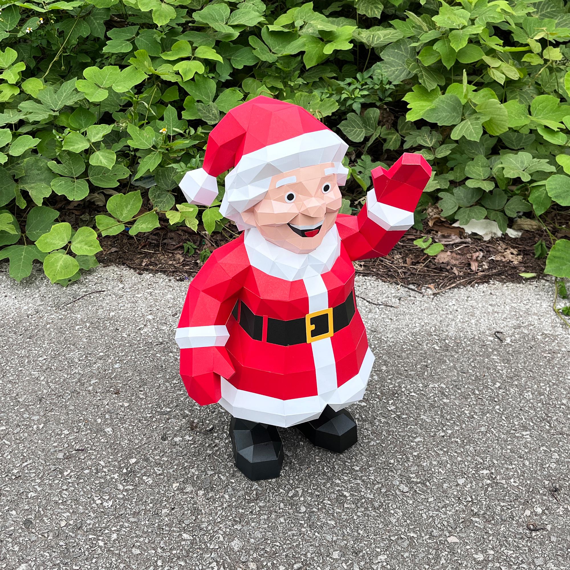 Mrs Claus Papercraft Template, 3D Christmas Decoration (PDF, SVG) - Etsy
