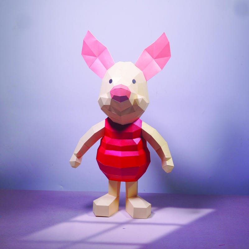 Papercraft 3d Pig - Etsy