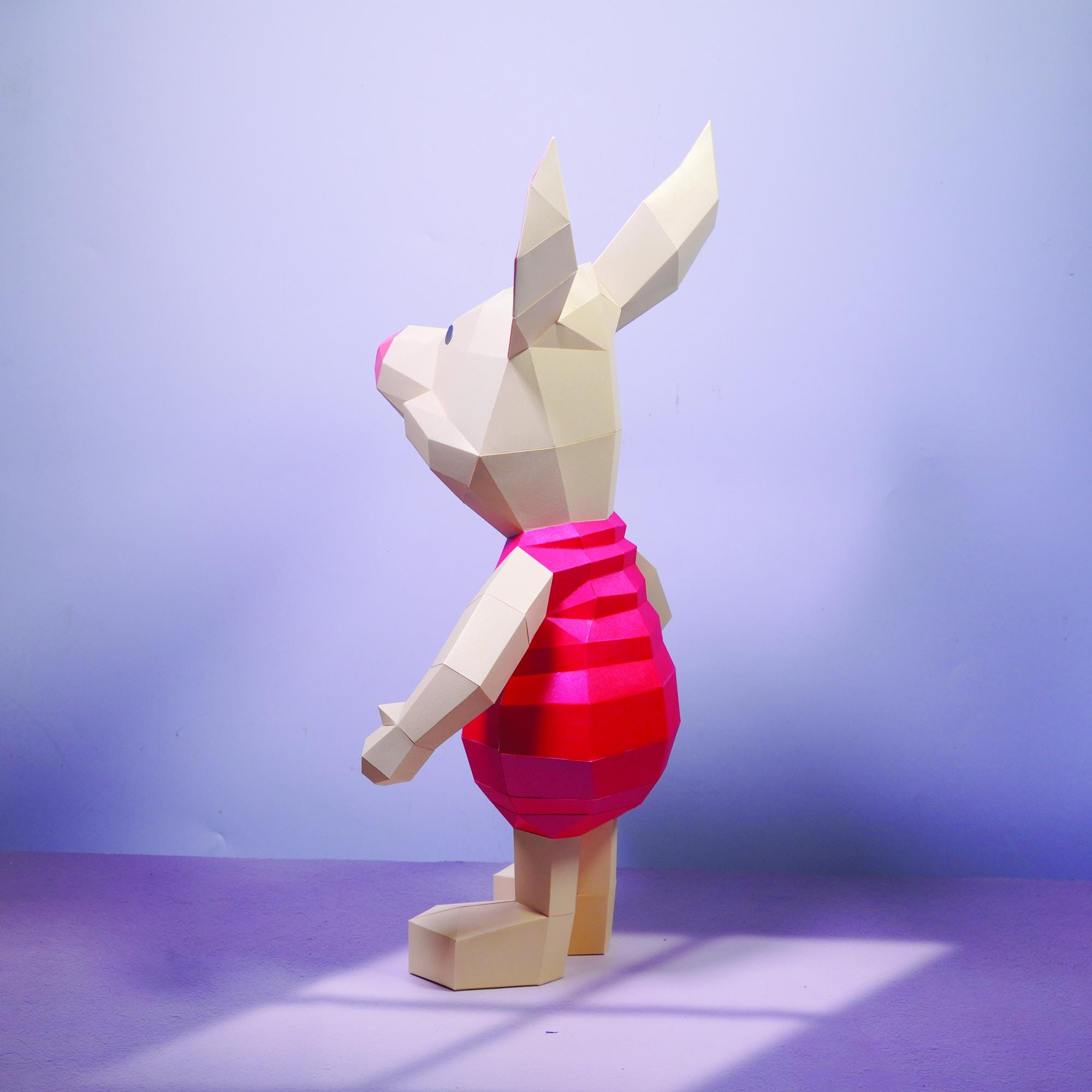 3D Piglet Papercraft SVG, PDF Template DIY Piglet for Children's Room ...