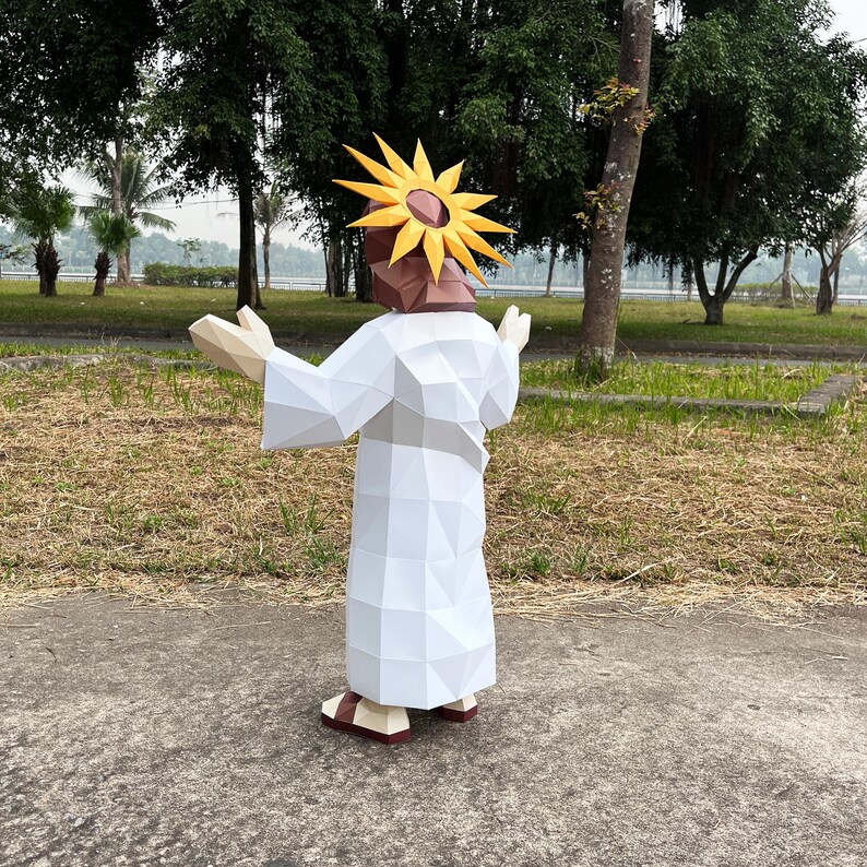 Resurrected Jesus Papercraft SVG, Studio, PDF Template for Cricut ...