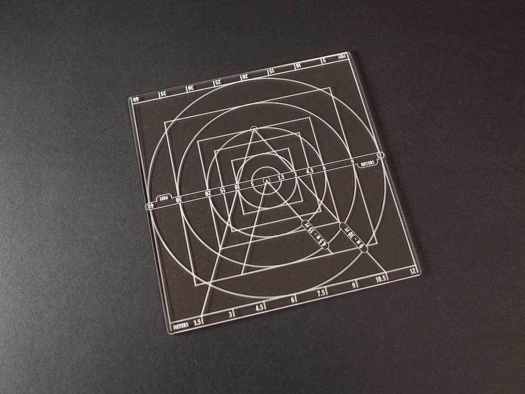 Acrylic Aoe Spell Template for Dnd, Feet and Meters, 25 Mm Battlemap ...