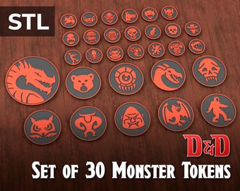 Dnd Monster Token - Etsy