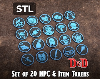 Dnd Monster Token Set of 30 3D Printable STL Download for 5E D&D ...