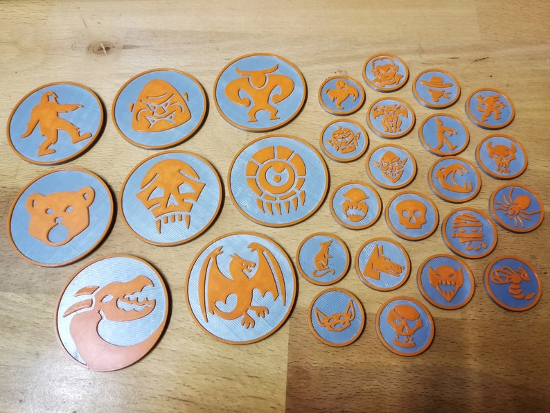 Dnd Monster Token Set of 30 3D Printable STL Download for 5E - Etsy