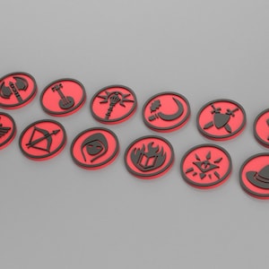 Dnd Character Class Tokens: 5E Tabletop Gaming (3D Printable STL ...