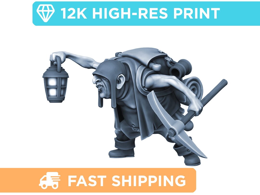 Grave Digger 2 Dnd Miniature 32mm Scale D&D Pathfinder Fantasy RPG Mini ...