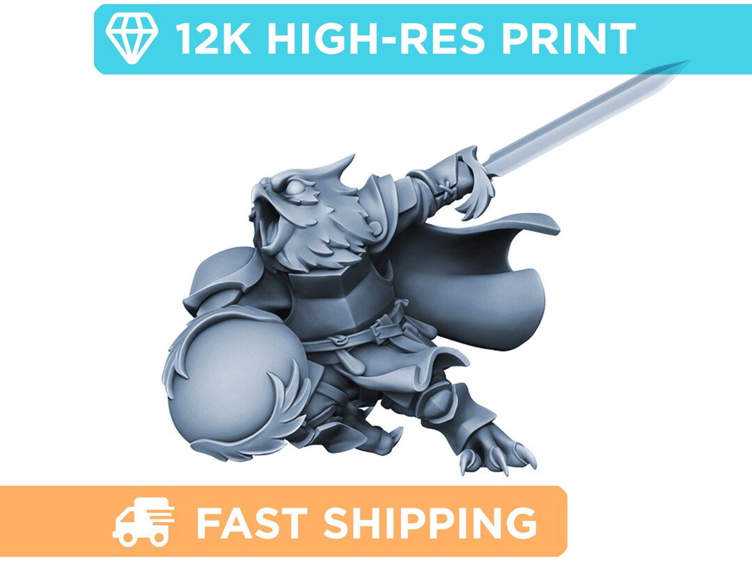 Owlfolk Knight Owl Folk Dnd Miniature 32mm Scale D&D Pathfinder Fantasy ...