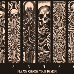 Engraved Wooden Cthulhu Bookmark: Horror Fantasy Gift - 6 Designs - Etsy