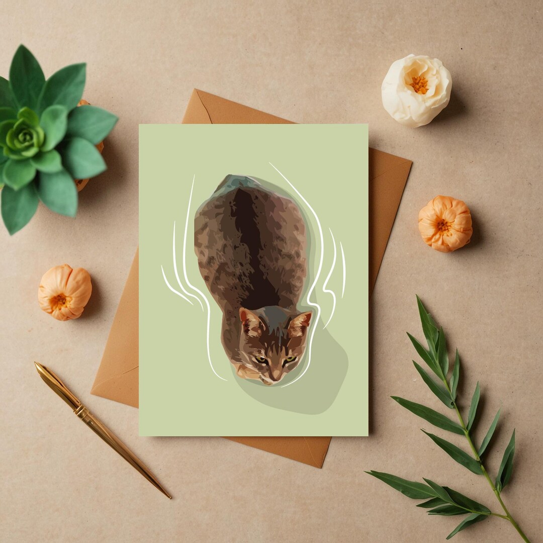 Digital Download Tabby Cat Print in Various ISO Din Dimensions, Tabby ...