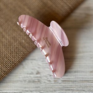 Paris Walk: Pink Acetate Hair Claw Clip - Etsy