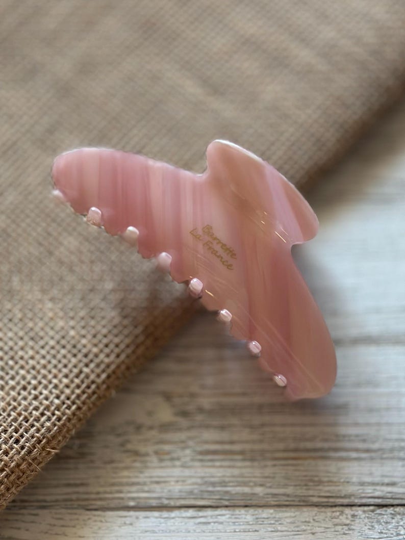 Paris Walk: Pink Acetate Hair Claw Clip - Etsy