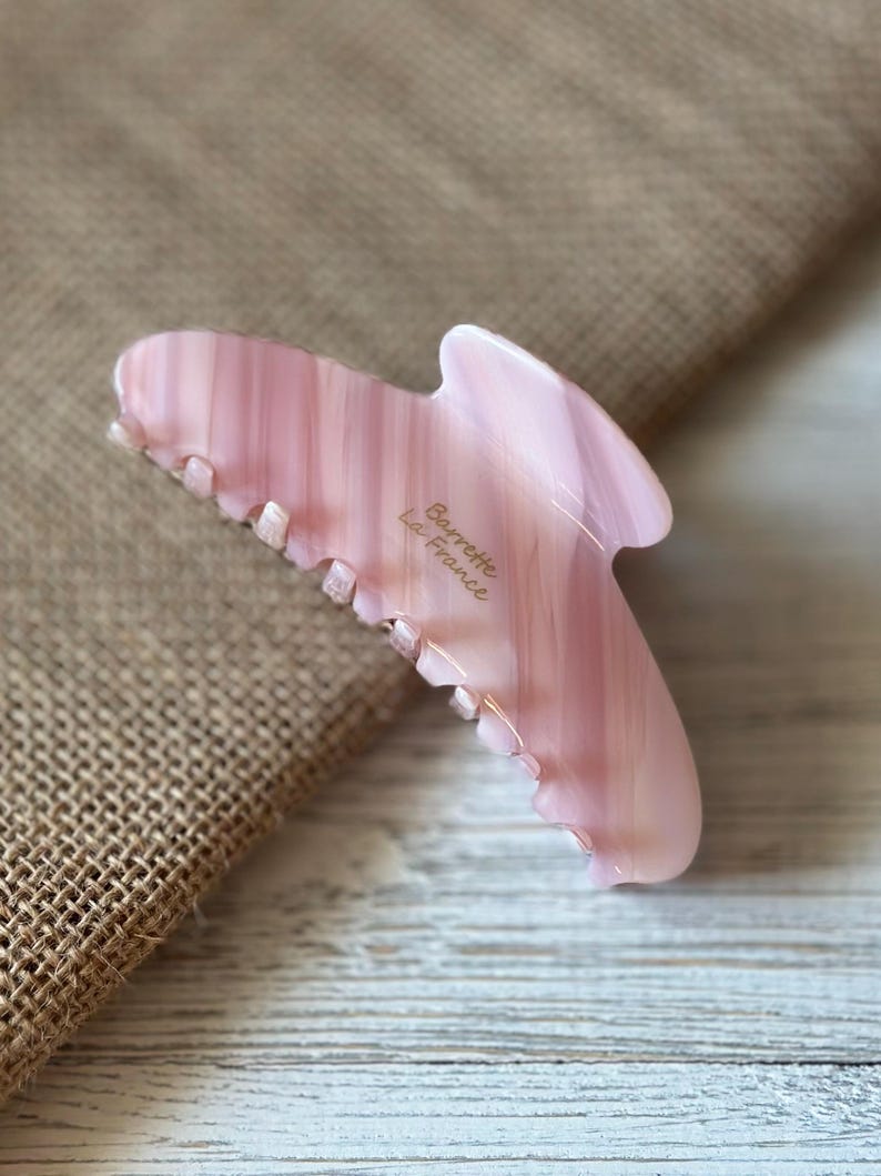 Paris Walk: Pink Acetate Hair Claw Clip - Etsy