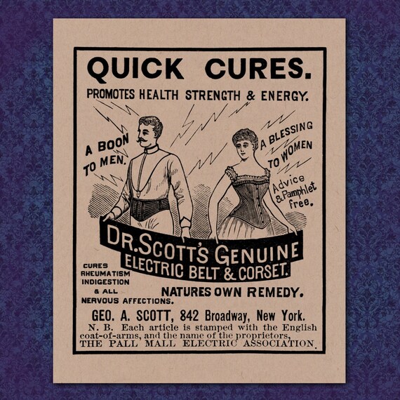 Quick Cures Victorian Advertisement 1800's Print Ad - Etsy