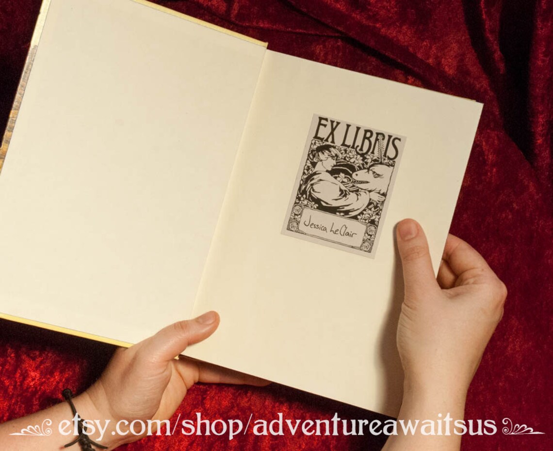 Fantasy Friends Bookplate - Book Reader Writer Librarian Student ...