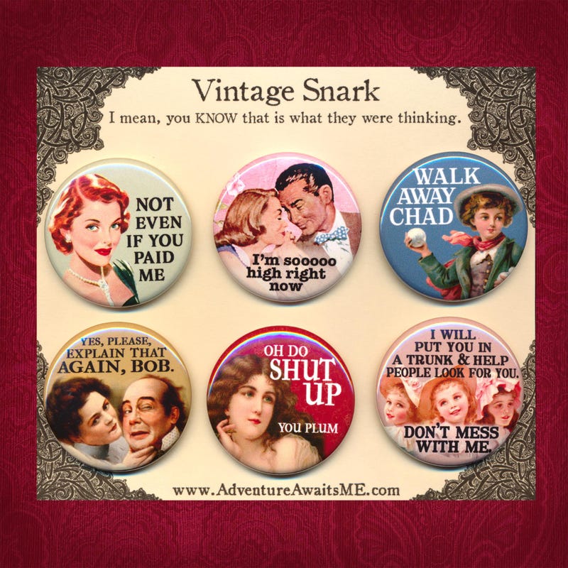 Funny buttons - Etsy Nederland