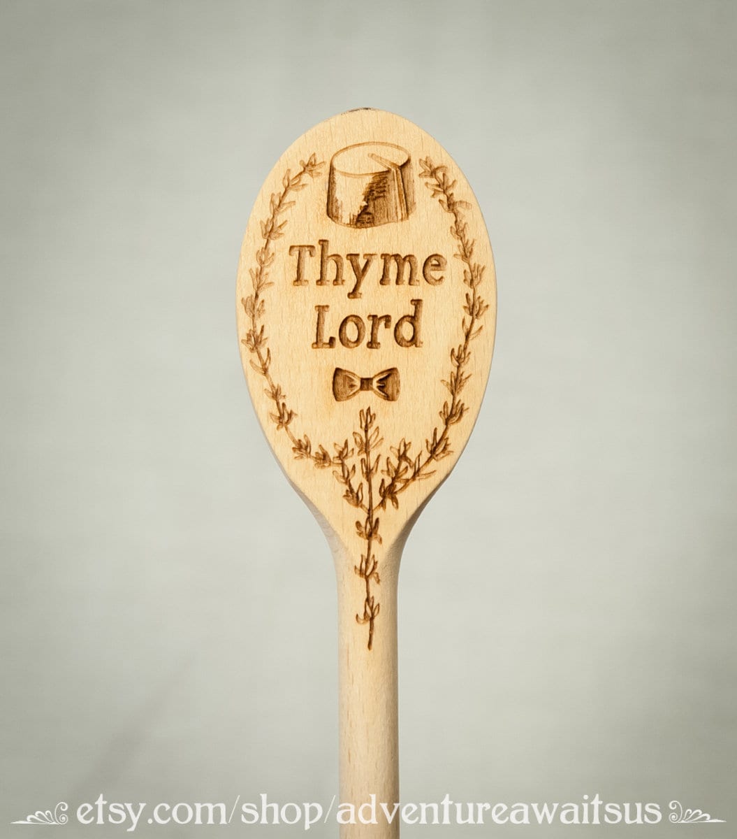 Thyme Lord Wooden Spoon - Engraved Dr Who Cooking Gift - Etsy