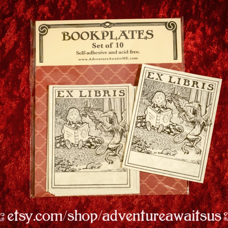 Childrens Bookplates - Etsy