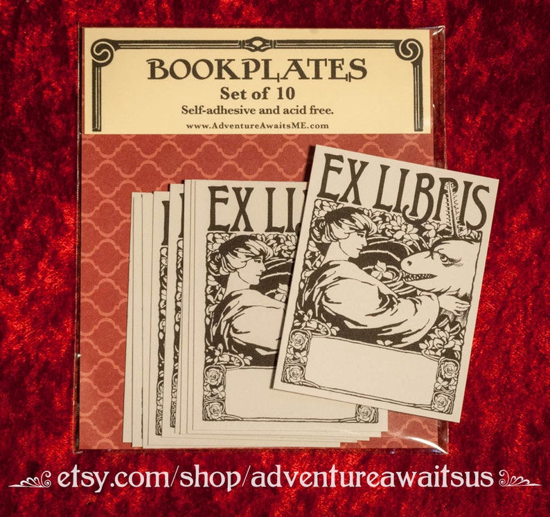 Fantasy Friends Bookplate - Book Reader Writer Librarian Student ...