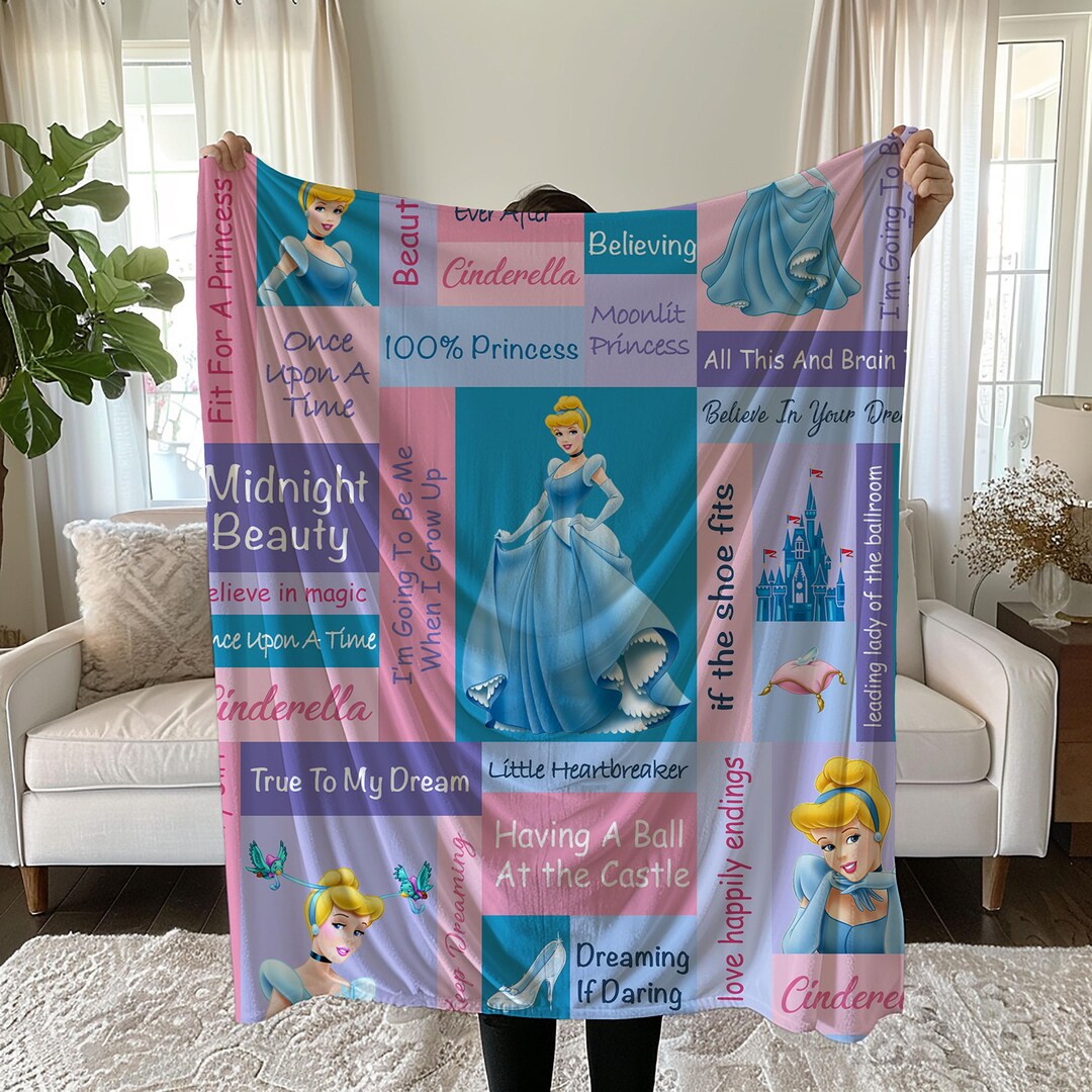Princess Blanket, Magical Castle Blanket, Princess Throw Blanket, Girl ...