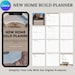 New Home Build Planner: Home Building Guide (instant Download) - Etsy