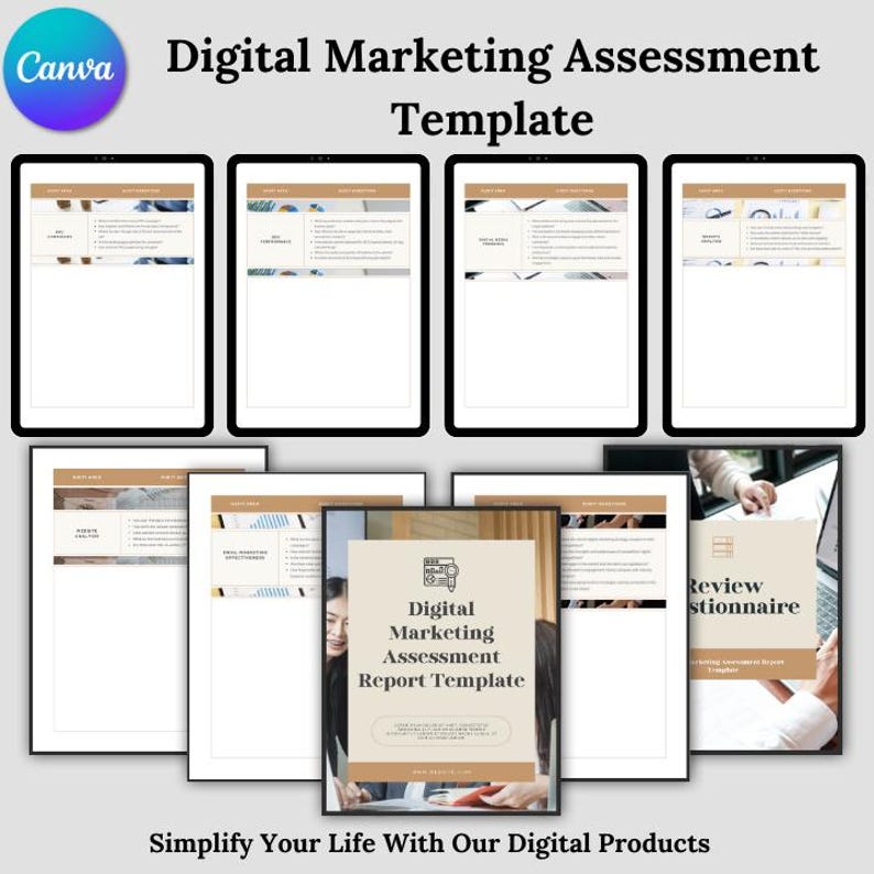 Digital Marketing Report Template, Marketing Strategy Templates ...