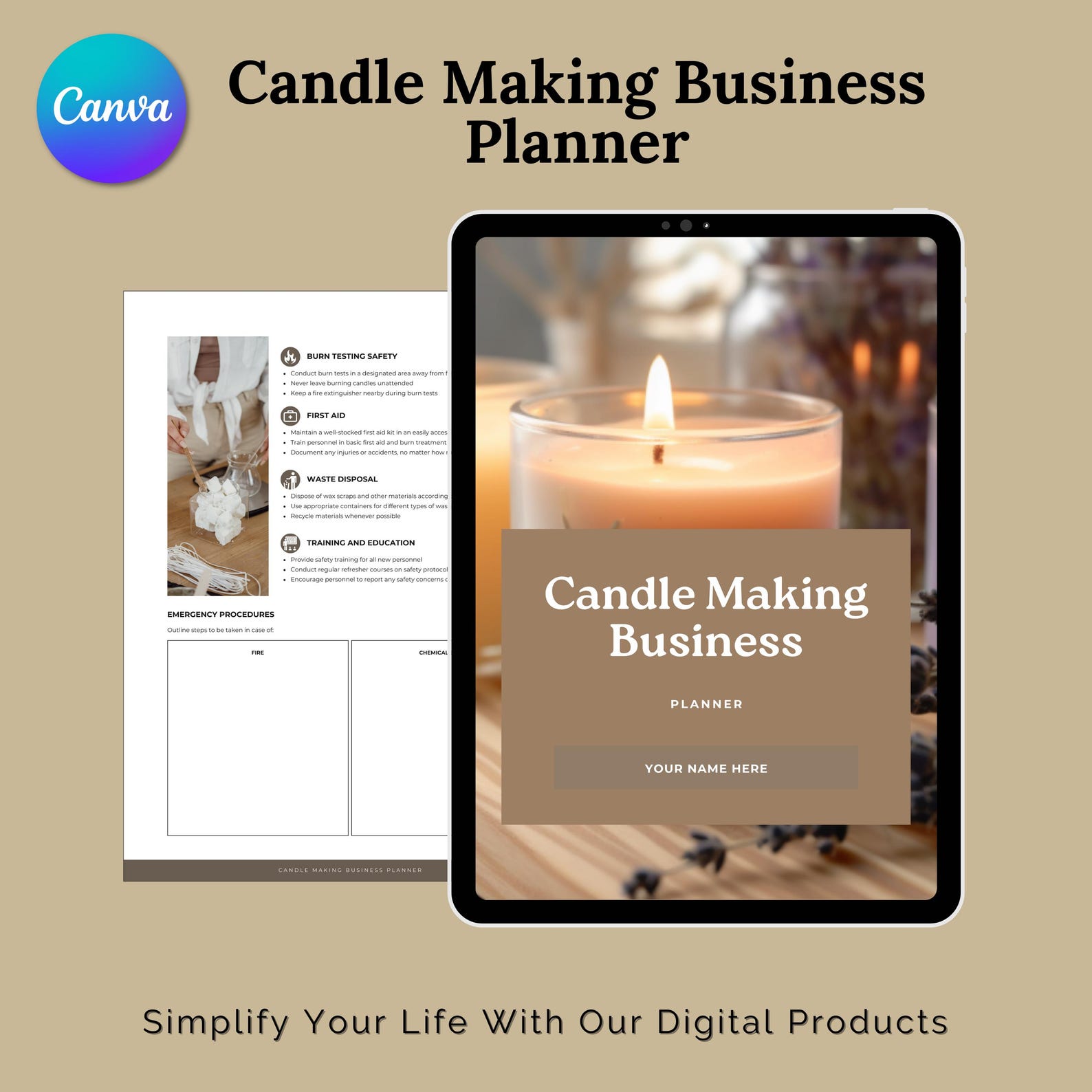 Candle Making Business Planner: Startup Kit (printable PDF) - Etsy