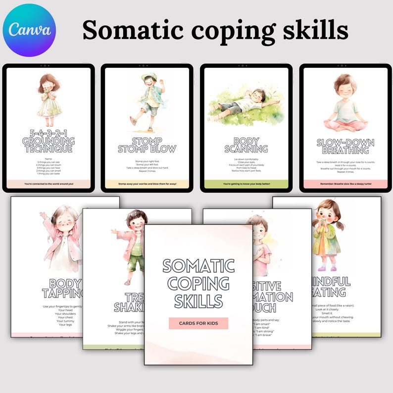 Coping Skills Cards, Anxiety Relief Activities, Emotional Regulation ...